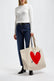 Großer Canvas Shopper mit Herz-Logo – anitahass.com