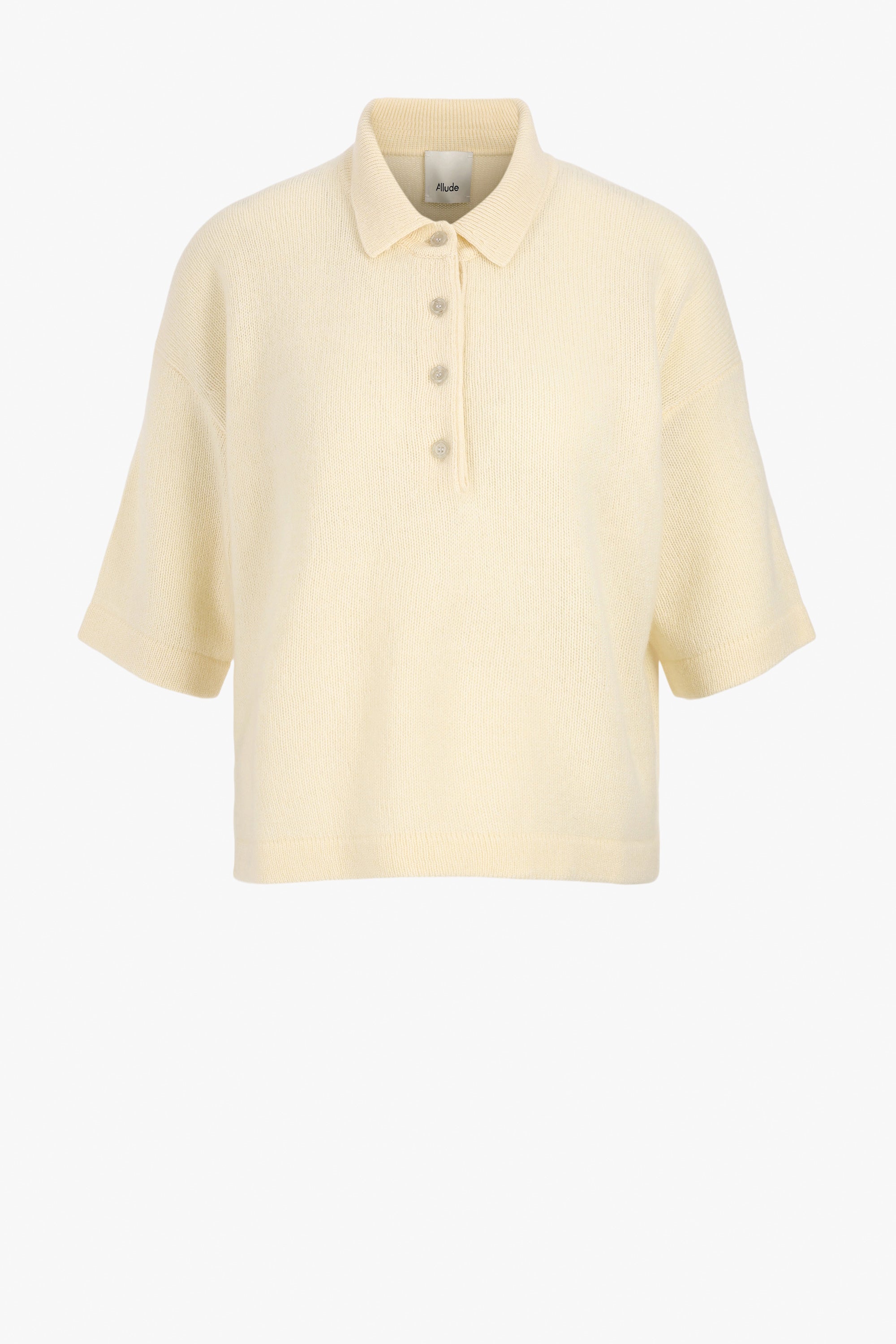 Strickshirt Polo in Beige – anitahass.com